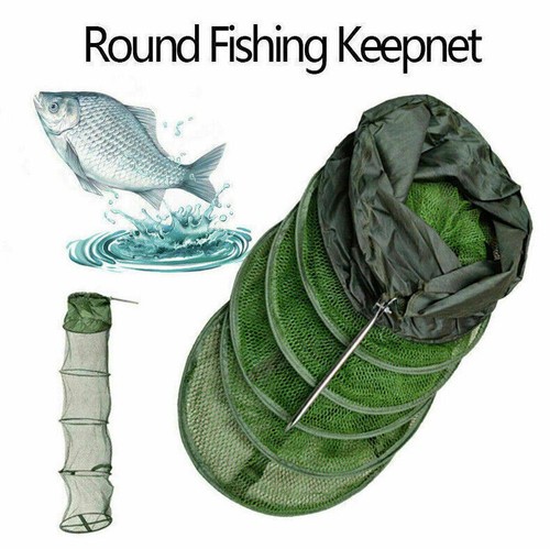Foldable Fishing Keep Net Durable Mesh for Bait Fish Crab Nylon Quick ...