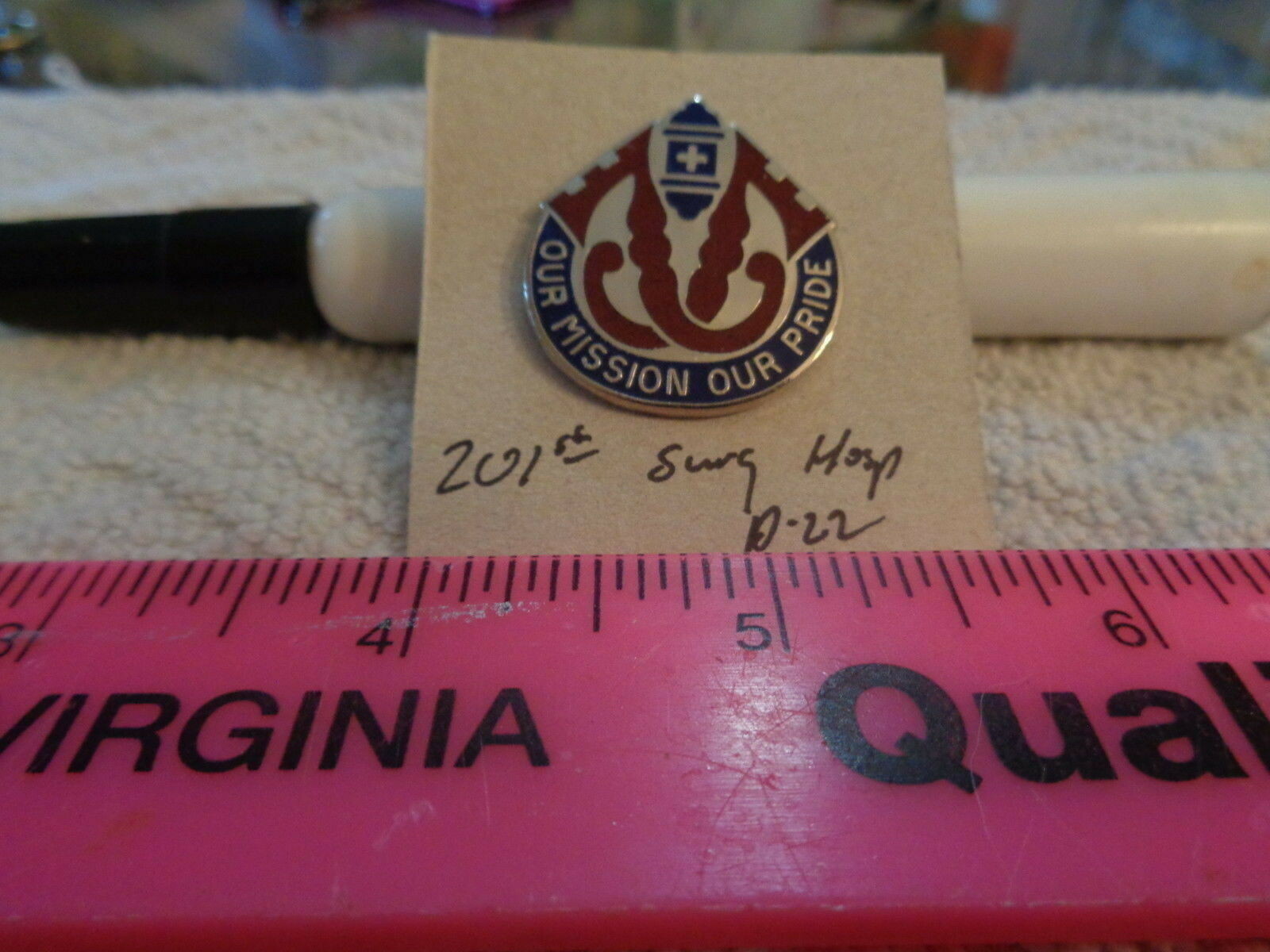 201st Surgical Hospital D-22 Unit Crest, DI, DUI (DRAW#46) | eBay