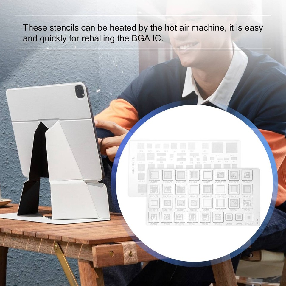 4PCS Universal BGA Stencil for MTK CPU PM IC Reball Pin Direct4559 | eBay