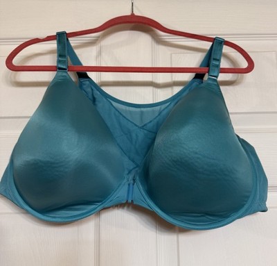 Torrid Teal Front Close Back Smoothing Underwire Bra 48DDD Plus | eBay