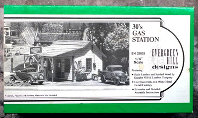 Evergreen Hill Designs 30's Gas Station - O-scale | eBay