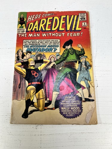 Marvel Comic Here Comes Daredevil # 5 1964 The Mysterious Masked ...