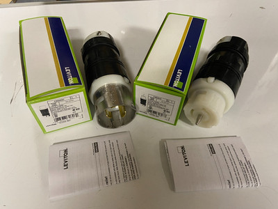 NEW 50Amp 250V 3W Twist Locking Plug & Receptacle CS8264C & CS8265C | eBay