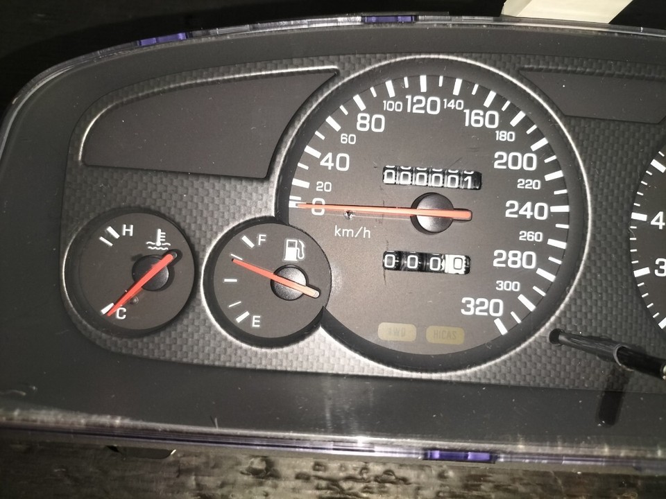 Odo 1Km Nissan Bcnr33 Skyline Gt-R Ks Meter Full Scale Speedometer Gtr ...