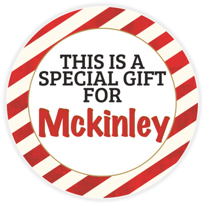 This is a Special Gift for Mckinley - 25 Pack Circle Stickers 3 Inch ...
