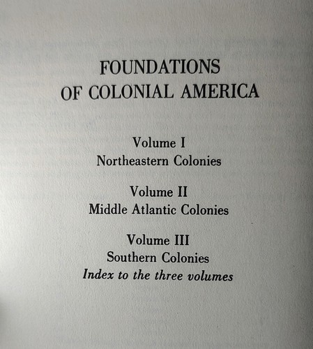 Foundations of Colonial America, A Documentary History 1983 Softback ...