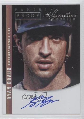 2012 Panini Signature Series Signatures Silver Proof /10 Ryan Braun #46 ...