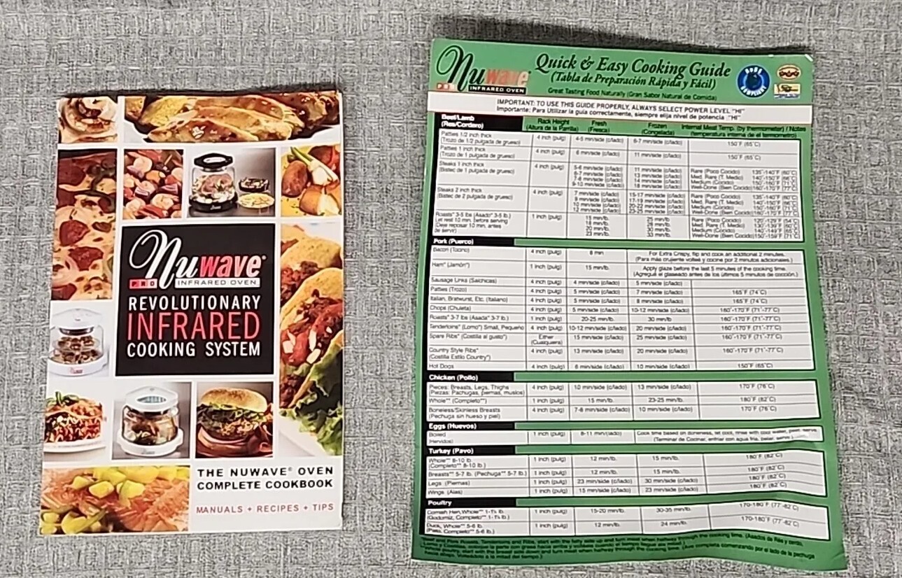 NuWave Pro Infrared Oven Complete Cookbook Instructional Manual ...