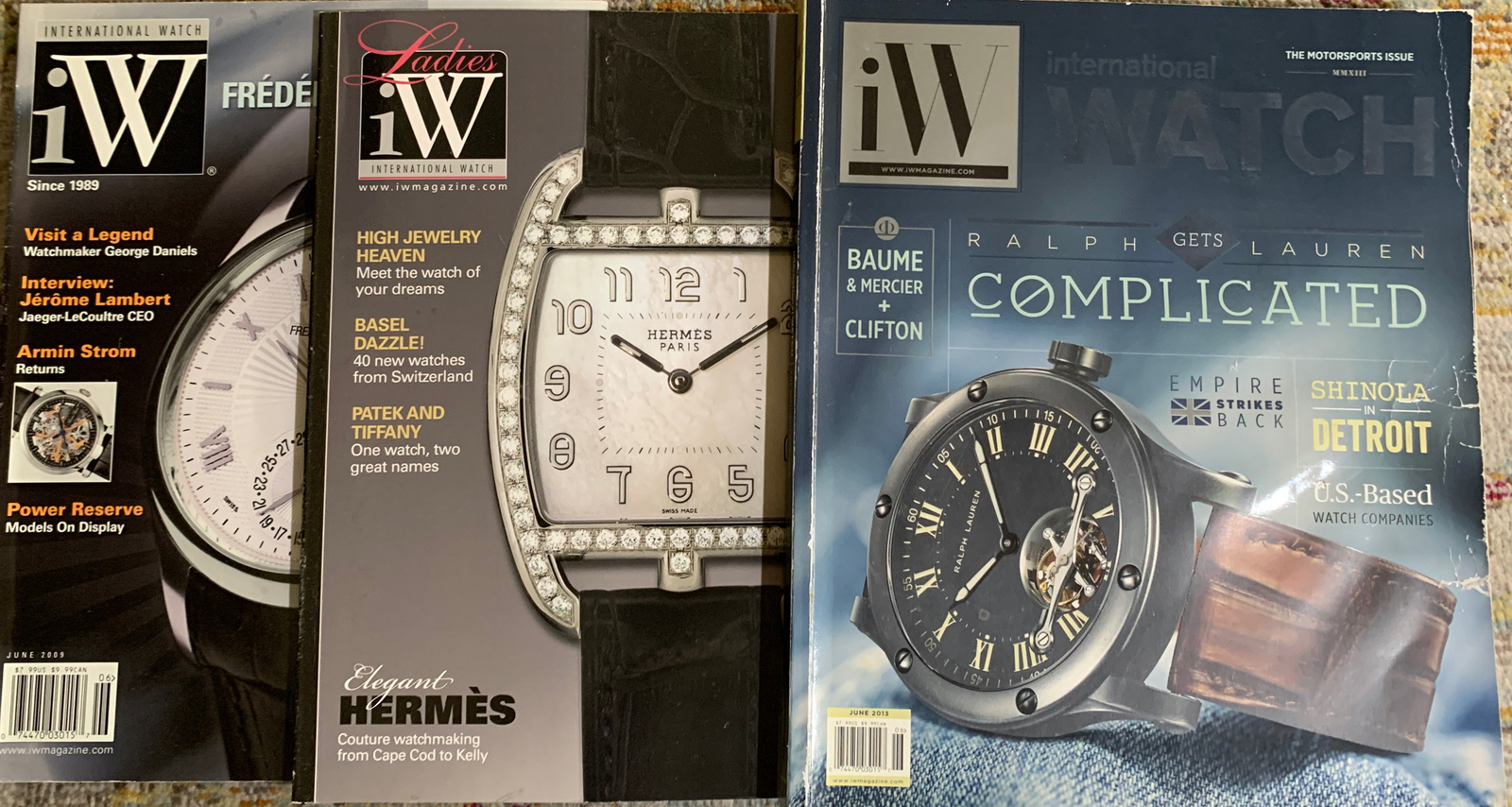 iw International Watch Magazine Lot of 3 Unread | eBay