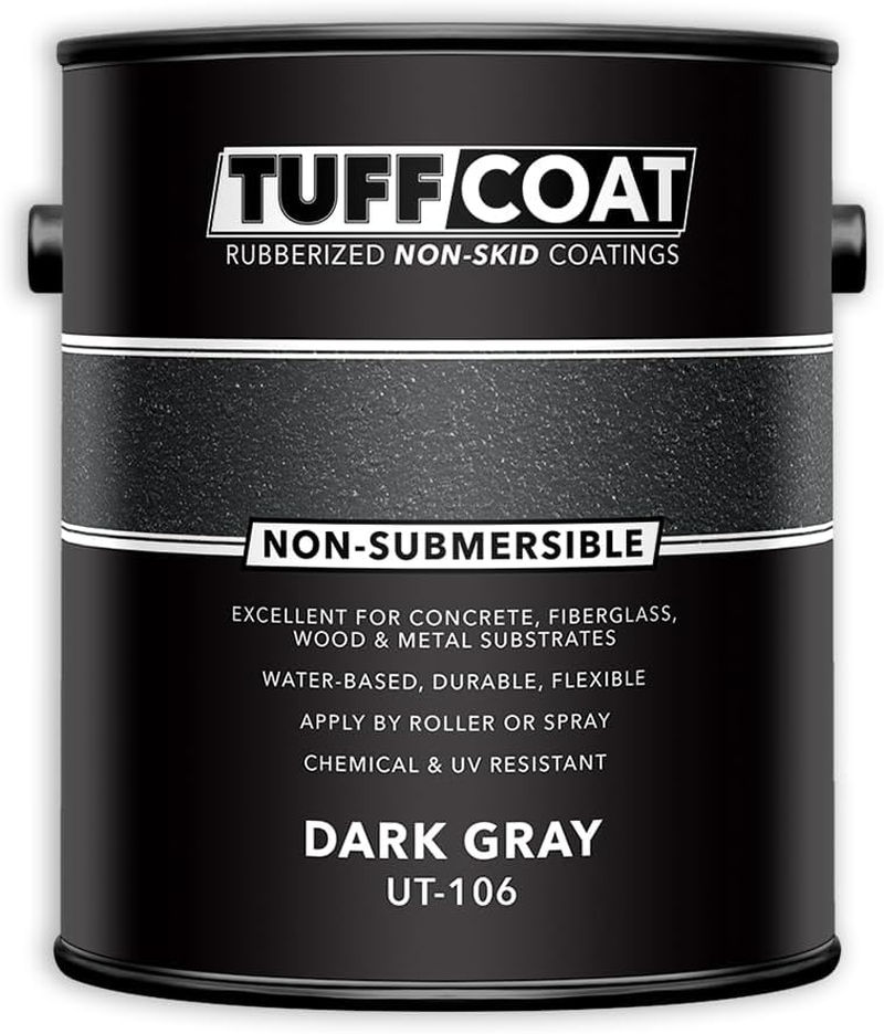 Tuff Coat UT-106 Dark Gray 1 Gallon: Medium Texture, Non-Submersible ...