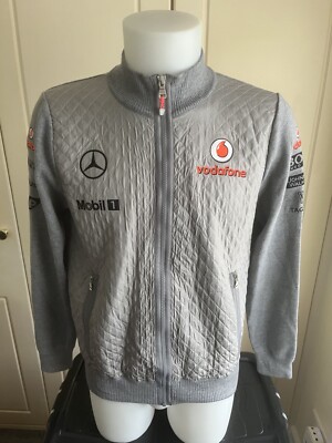 VODAFONE McLAREN MERCEDES F1 TEAM ISSUE FULL ZIP JUMPER MENS MEDIUM ...