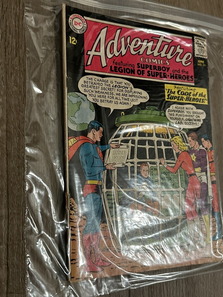 1964 Adventure Comics #321 Superman DC SILVER AGE 1st Appearance Of ...