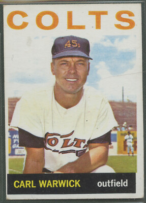 1964 Topps #179 Carl Warwick Houston Colt .45s | eBay