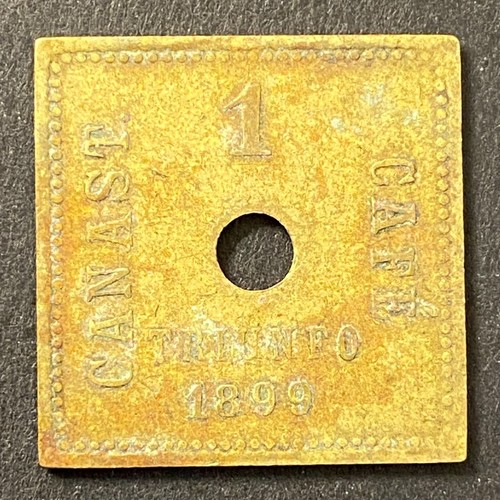 Triunfo Mexican Coffee Plantation Token 1899 Canasto Cafe "1" 25mm x ...