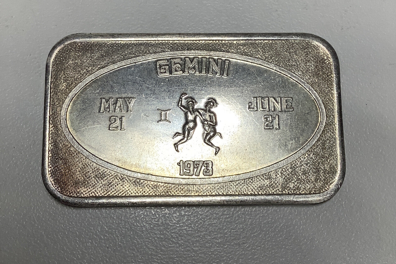 1973 USSC Gemini USSC-16 Silver Art Bar A1412 | eBay