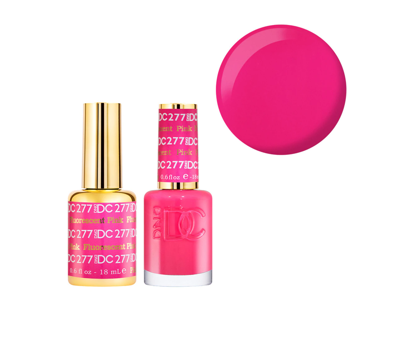 DND 277 Flourescent Pink - DC Collection Gel & Lacquer Duo 18Ml | eBay