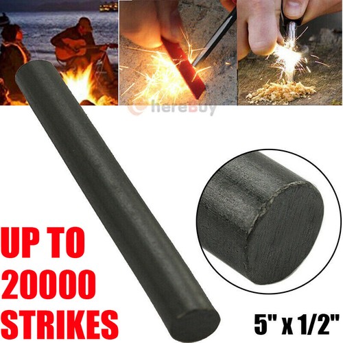 5"x1/2" EDC Ferro Rod / Fire Starter Ferrocerium Flint Survival Tool | eBay
