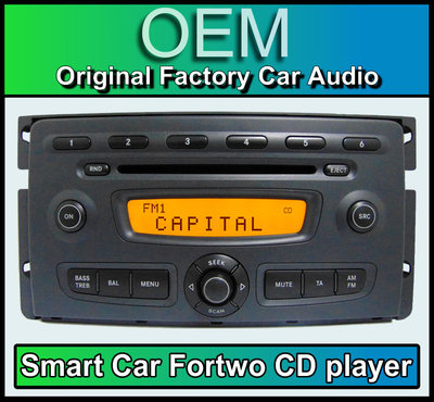 Smart car Fortwo car stereo, Smart CD player head unit, Radio FM AM | eBay