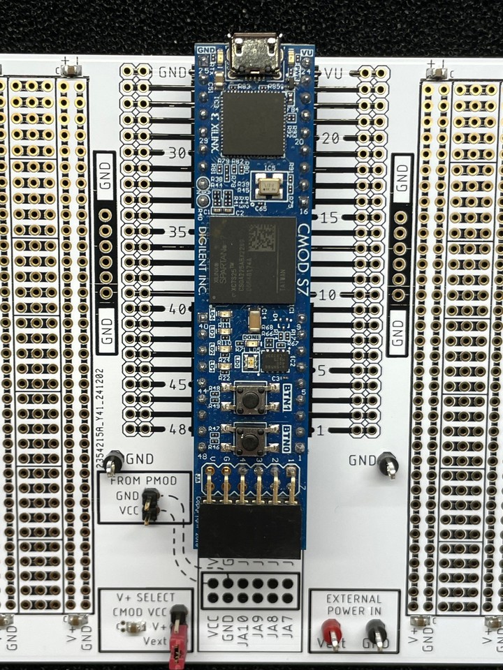 Prototyping board for Digilent S6/S7/A7 CMOD FPGA modules, Arduino Nano ...
