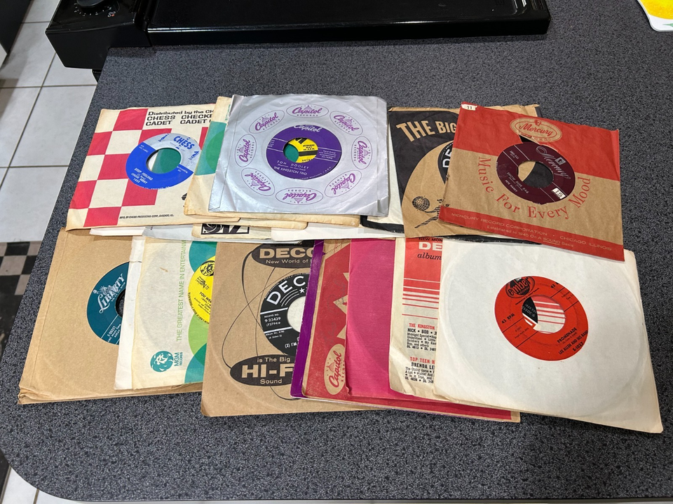 Lot of 23 Classic 45 rpm Records with Sleeves | eBay