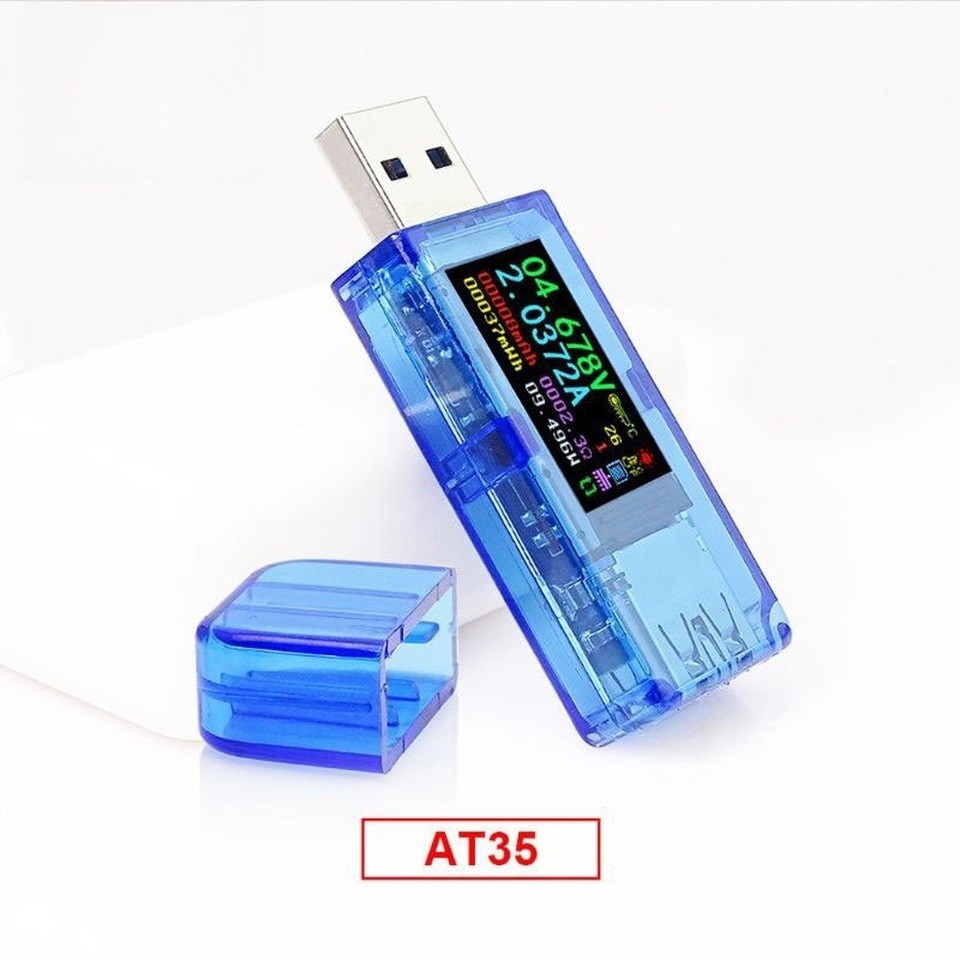 USB Tester Monitor for Power Bank Capacity with Data Hold and Energy ...