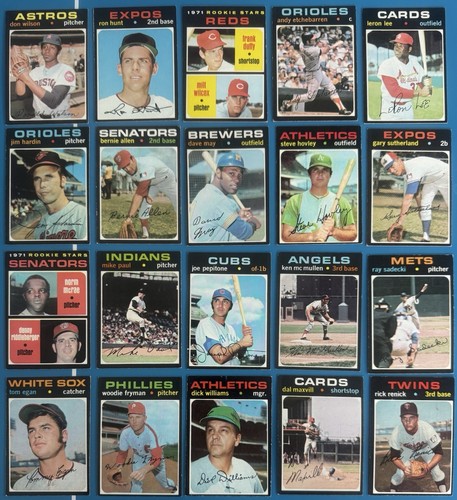 Vintage Baseball Lot - 1971 Topps | eBay