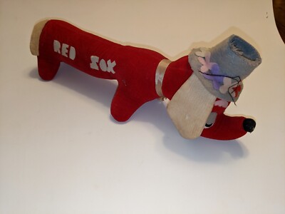 Red Sox vintage lucky strikeout dog souvenir. Boston Dachshund Red Dog ...
