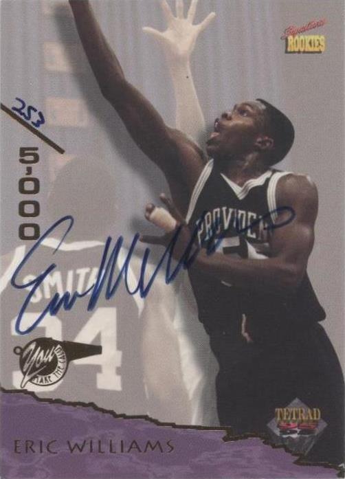 1995 Signature Rookies Tetrad - Eric Williams #64 Autographs /5000 (AU ...