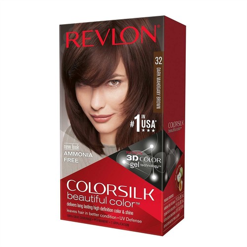 Revlon ColorSilk Hair Dye Color, (#32) Dark Mahogany Brown | eBay