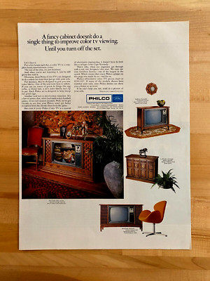 1968 Original Print Ad Philco Console Television | eBay