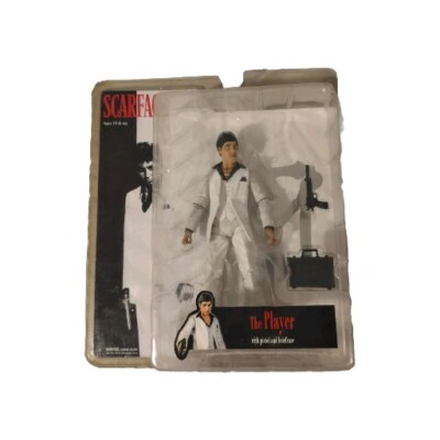 NECA Scarface Tony Montana with White Suit Figure Reel Toys Al Pacino ...