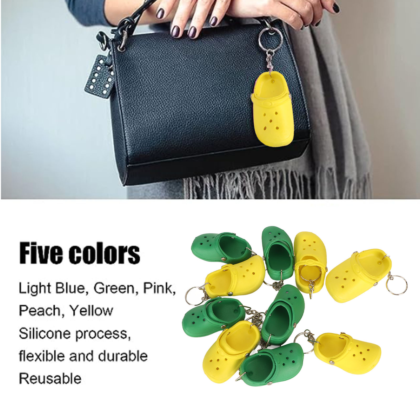 Mini Slipper Keychain Pendant Cute Keychain Keyring 10 For Pieces Shoes ...