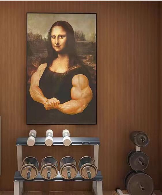 Canvas Painting Wall Arts Strong Mona Lisa Home Decor | eBay