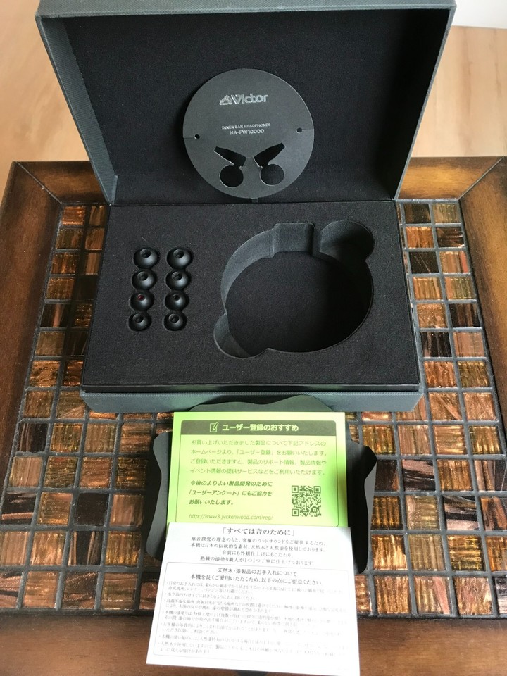 JVC Victor HA-FW10000 WOOD Series Canal Type Earphone Black High-res | eBay