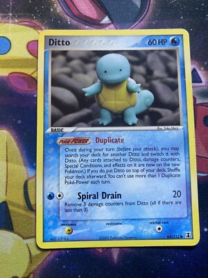 Pokemon - Ditto (Squirtle) - Delta Species 64/113 - Common - LP | eBay
