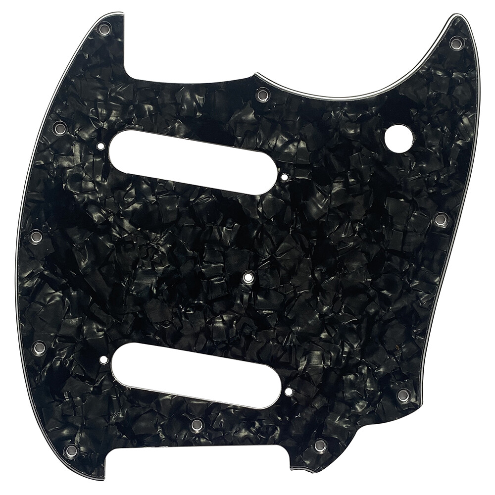 Guitar For Fender OffSet Series Mustang Guitar Pickguard 4 Ply Black ...