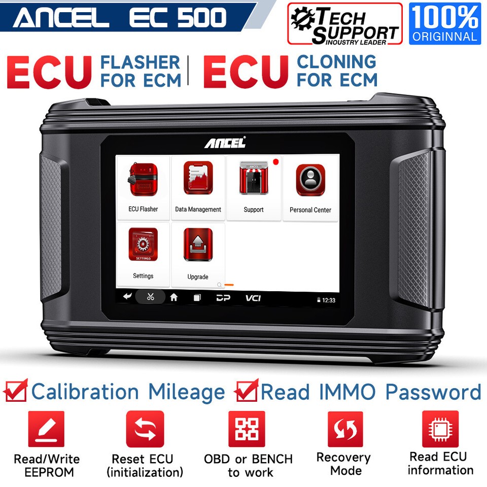 ANCEL EC500 OBD2 Scanner ECM ECU Flashing Cloning Reset Initialization For BMW | eBay