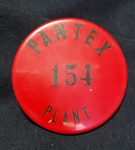PANTEX PLANT NUCLEAR WEAPONS BADGE 154 | eBay