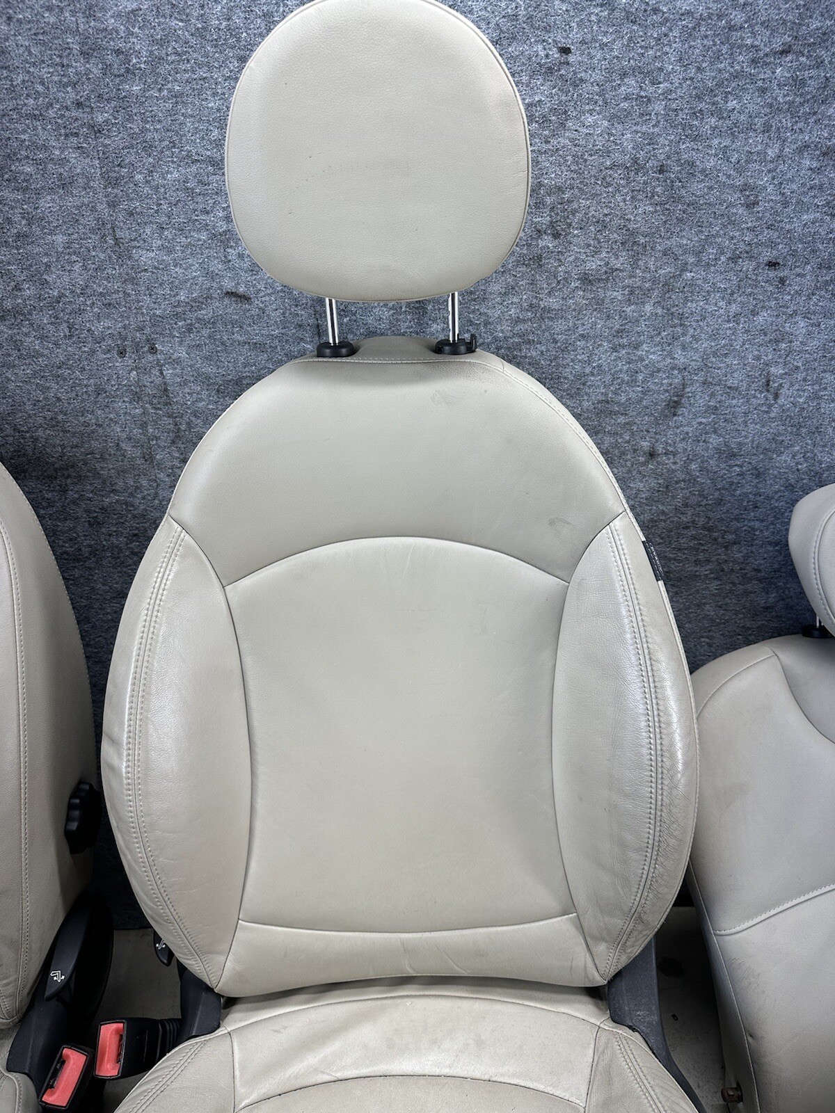 2007-2013 MINI COOPER R56 FRONT REAR LEFT & RIGHT SEAT LEATHER TAN SET ...