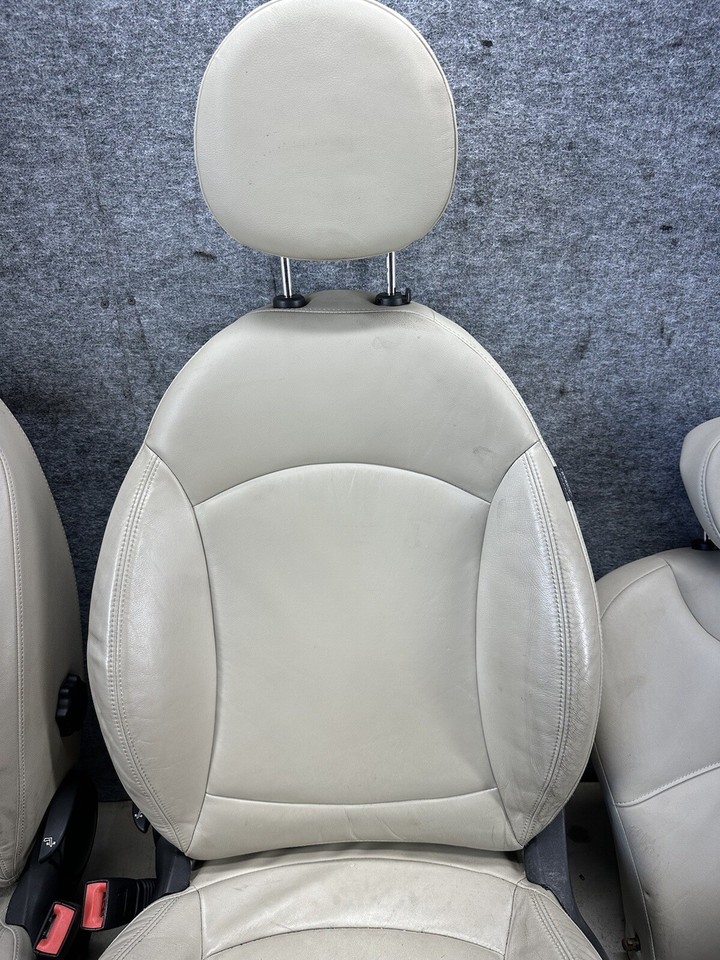 2007-2013 MINI COOPER R56 FRONT REAR LEFT & RIGHT SEAT LEATHER TAN SET ...