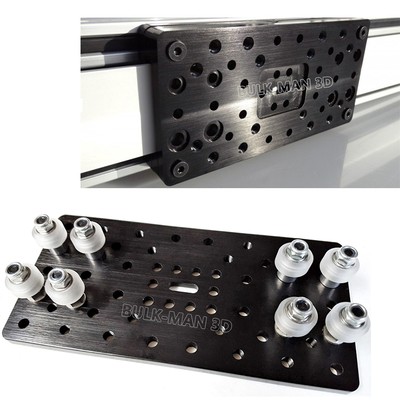 CNC Aluminium C-Beam Double Gantry Plate Set with V-Slot Solid V Wheel ...