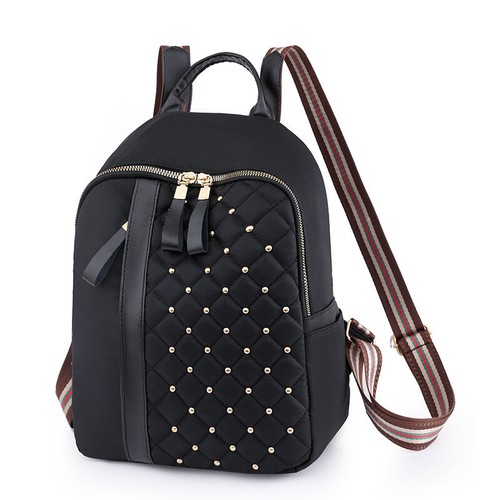 Women's Waterproof Backpack Nylon Shoulder Rucksack Small Travel Purse ...