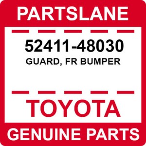 52411-48030 Toyota OEM Genuine GUARD, FR BUMPER | eBay