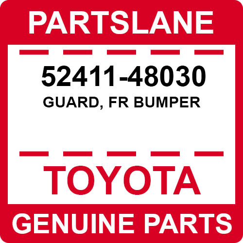 52411-48030 Toyota OEM Genuine GUARD, FR BUMPER | eBay