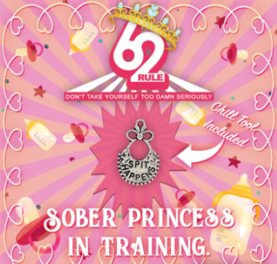 Rule 62 - Bib - Sober Princess Spit Happens | eBay