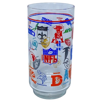 Vintage 1960s-70s NFL Glasses National Football League Teams Throwback ...