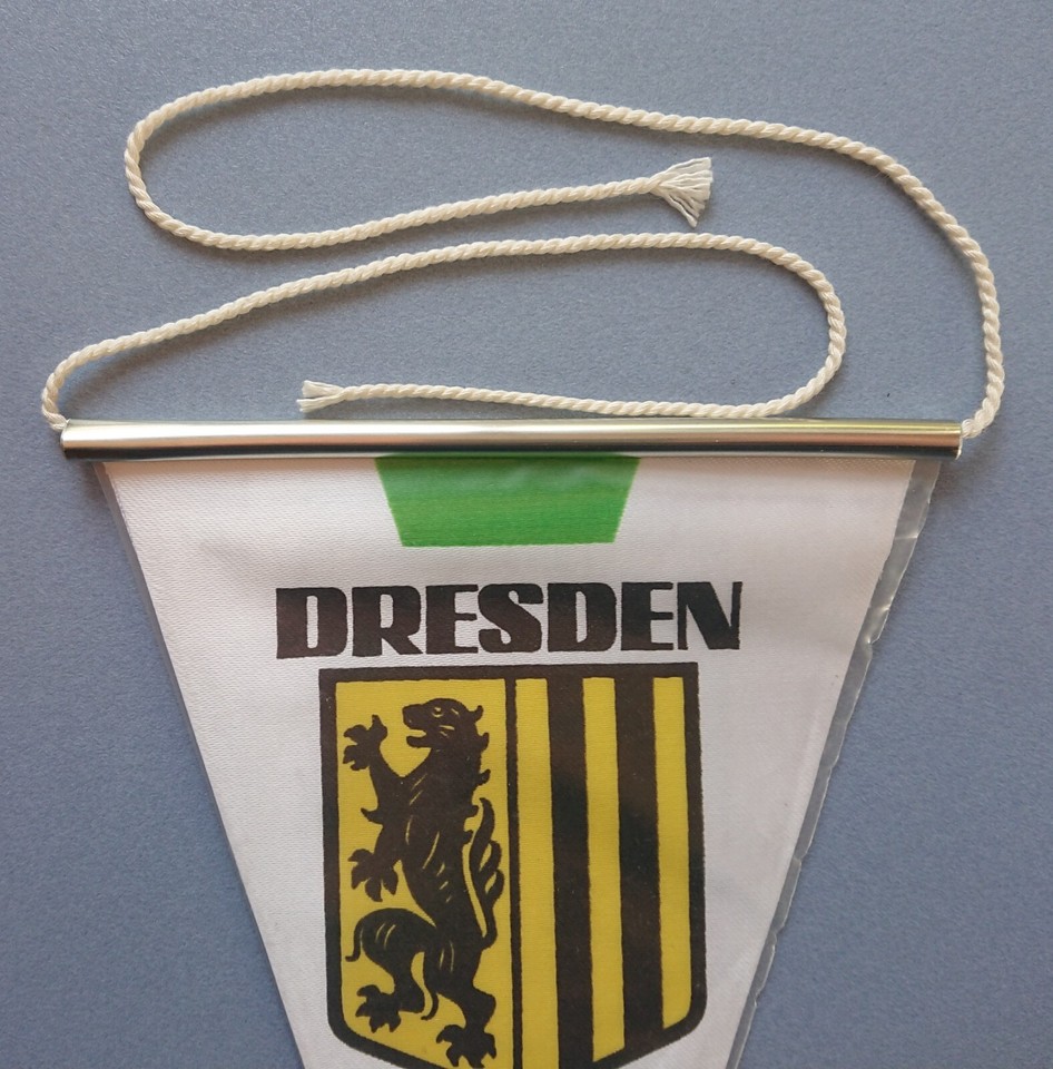 Vintage Pennant Flag Dresden Zwinger Crown Gate Emblem Saxony 19.0 Cm ...