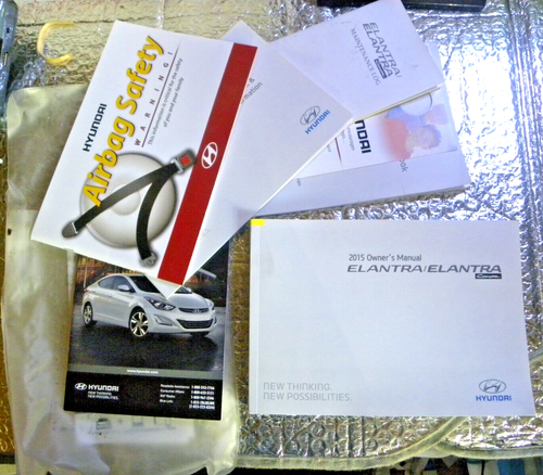 Factory 2015 Hyundai Elantra Owners Manual with Other paper | eBay