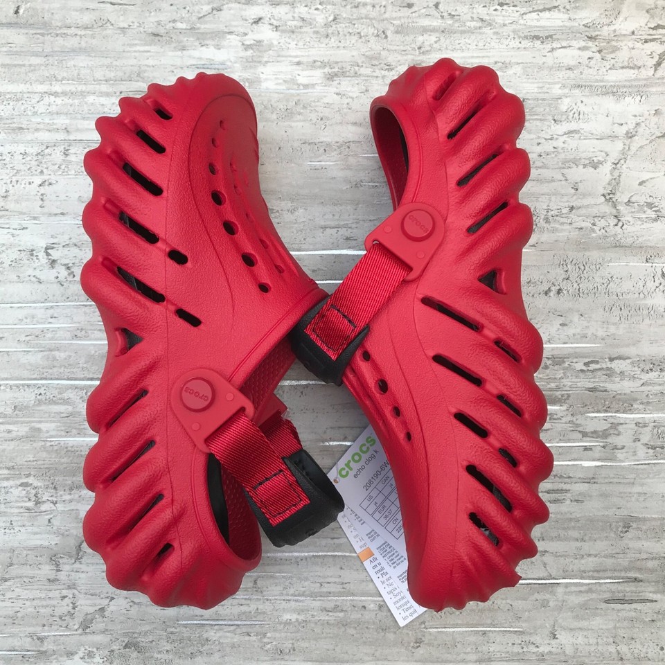 Crocs Echo Clog Red & Black Select-a-Size | eBay