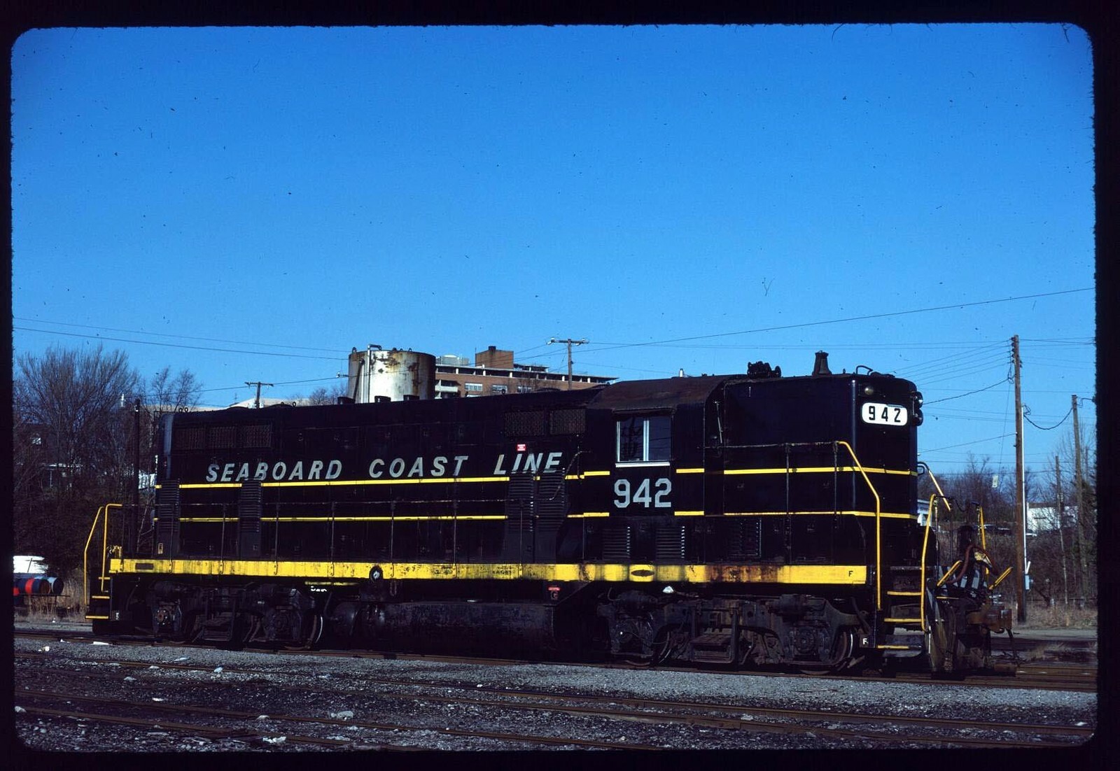 Original Rail Slide - SCL Seaboard Coast Line 942 Richmond VA 3-23-1984 ...